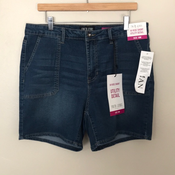 Faith Jeans | Shorts | New Faith Hi Rise Jean Short Size 8w | Poshmark